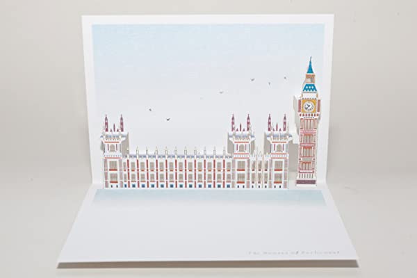 Forever Handmade Cards Pop Ups Pop55 Houses Of Parliament Laser Pop